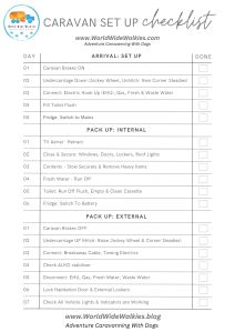 Free Printable Caravan Setup Checklist – World Wide Walkies